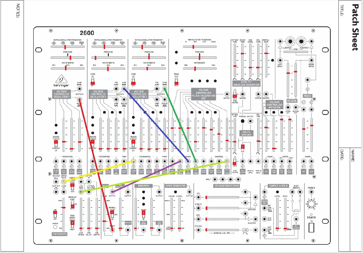 Behringer 2600 Preset patches - Download and Sharing - Core64